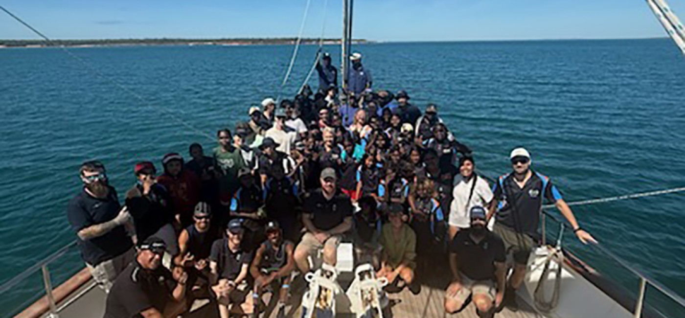 Young Endeavour sails into Warruwi | West Arnhem Regional Council
